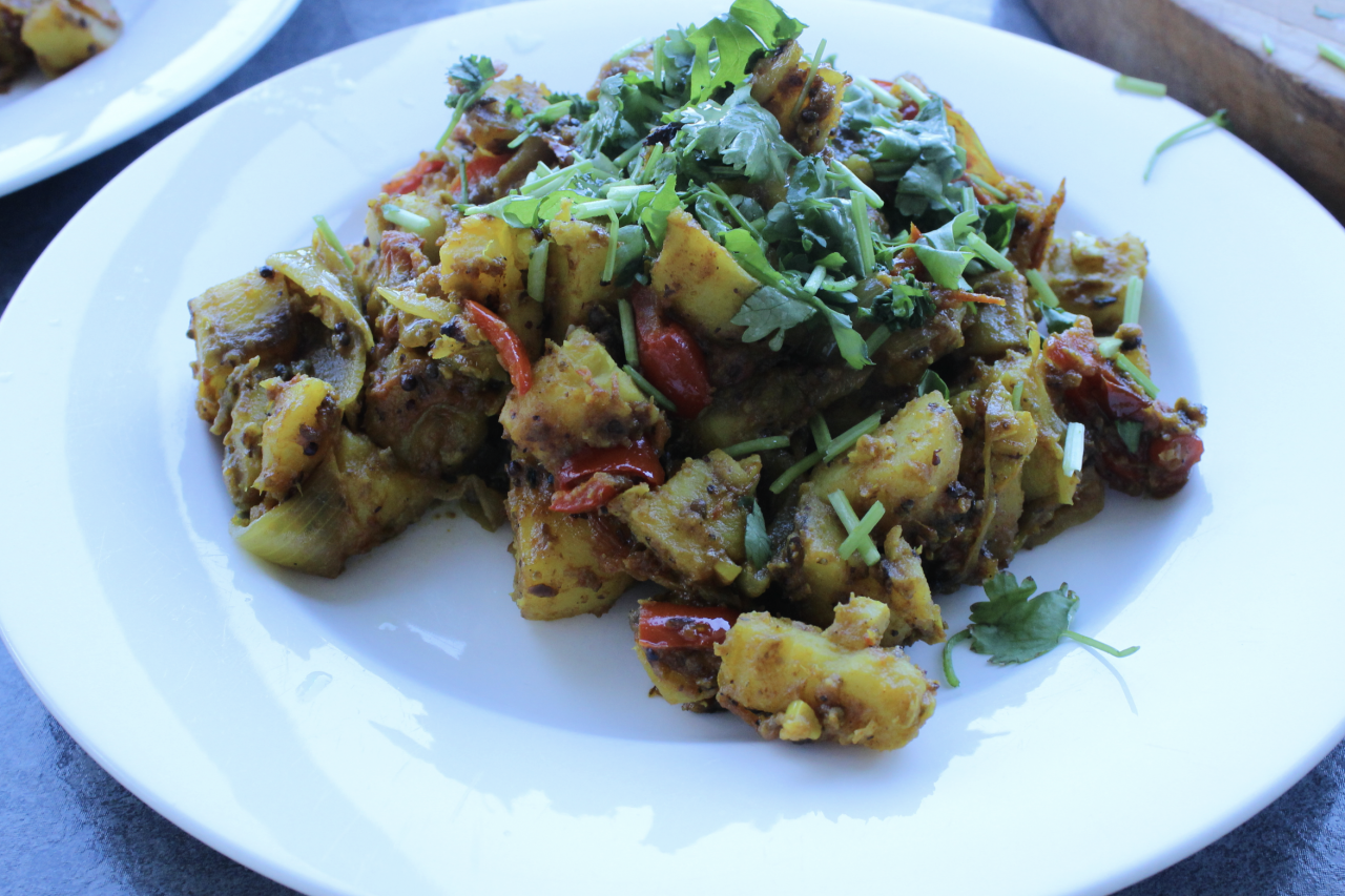 Bombay Aloo with Sweet Potato - Brett Elliott