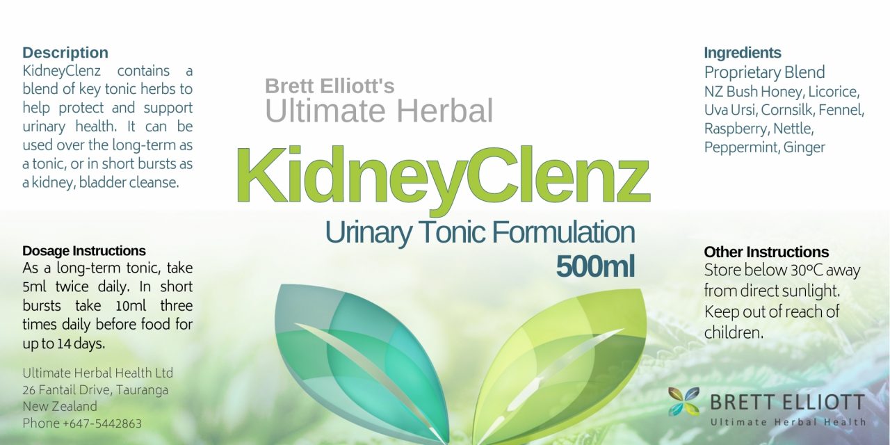 KidneyClenz - Kidney Tonic Formulation 500ml - Brett Elliott